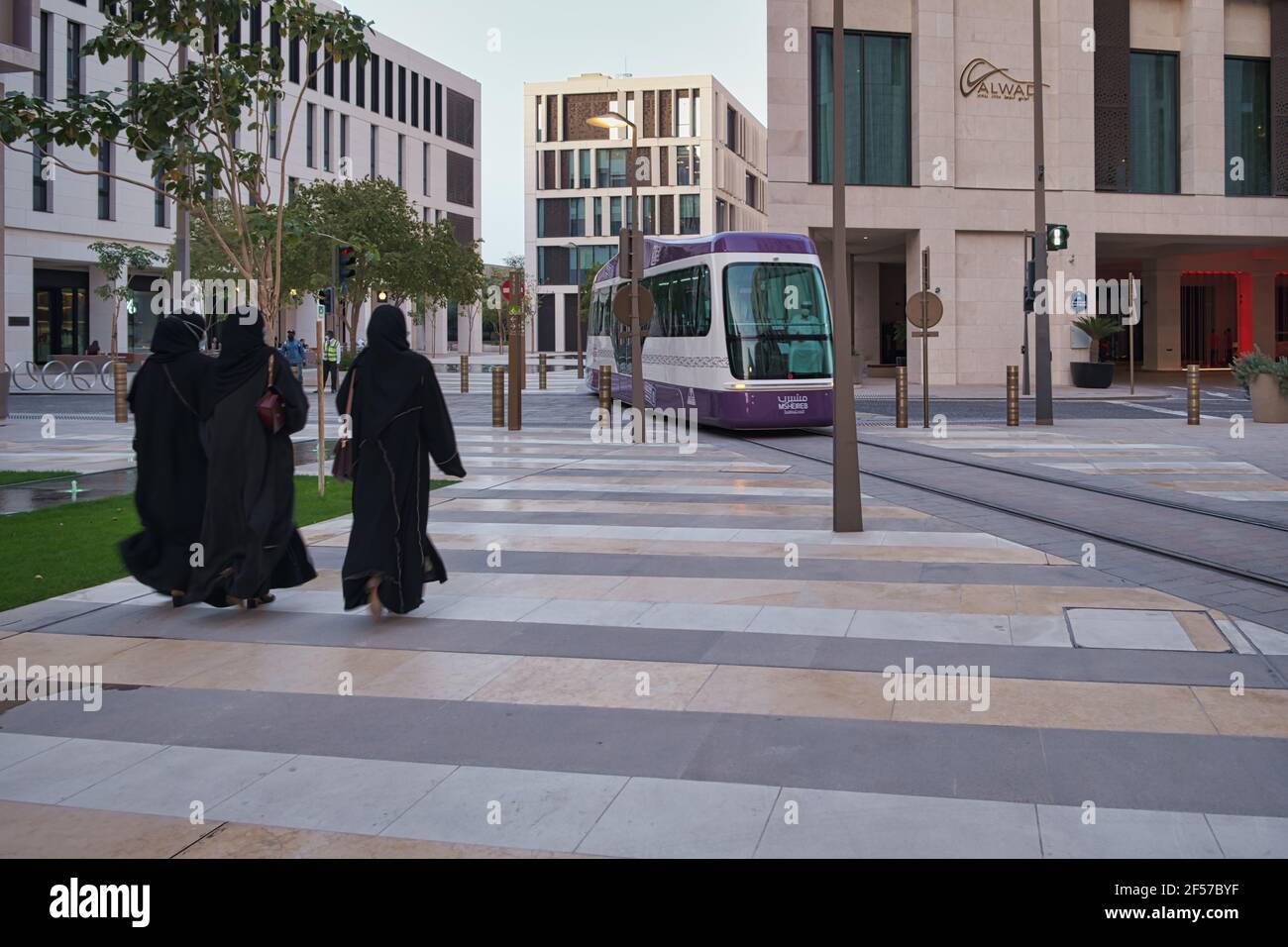Msheireb Downtown Doha, Qatar daylight view showing the unique ...