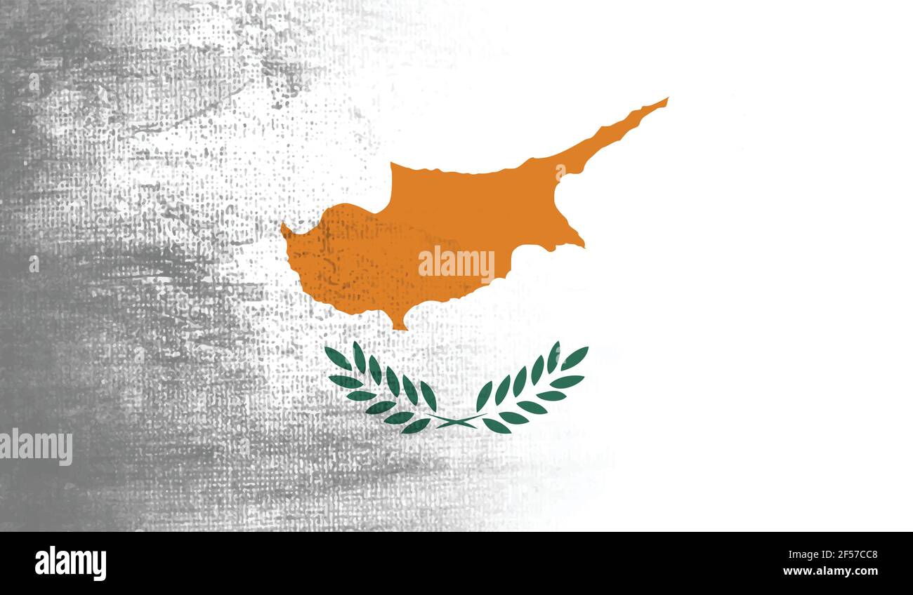 Cyprus grunge flag set on a white background. Vector illustration Stock ...