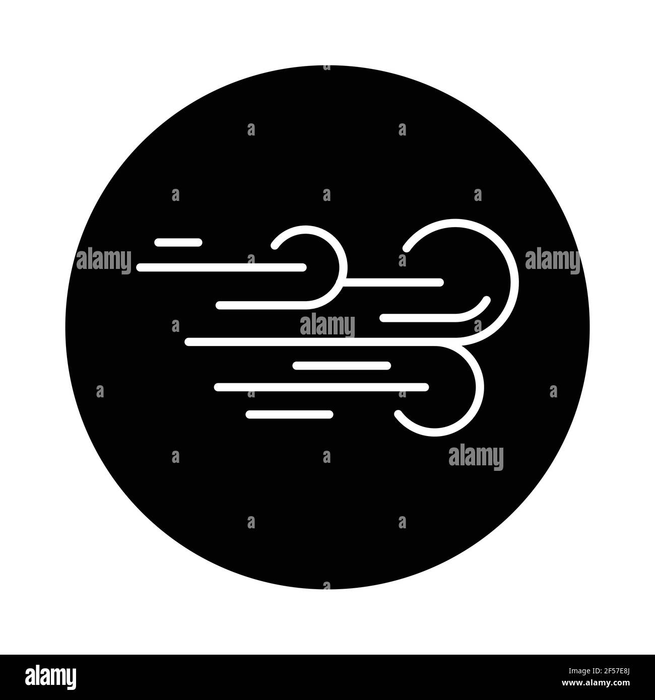 Wind color line icon. Sign for web page, mobile app, button, logo ...