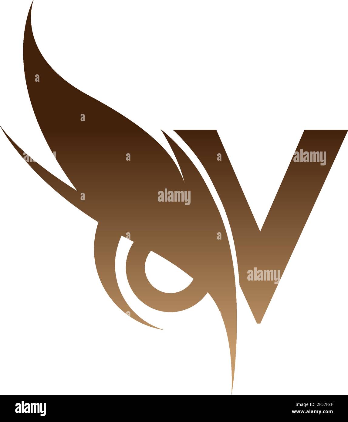 Eye logo with v letter hi-res stock photography and images - Alamy