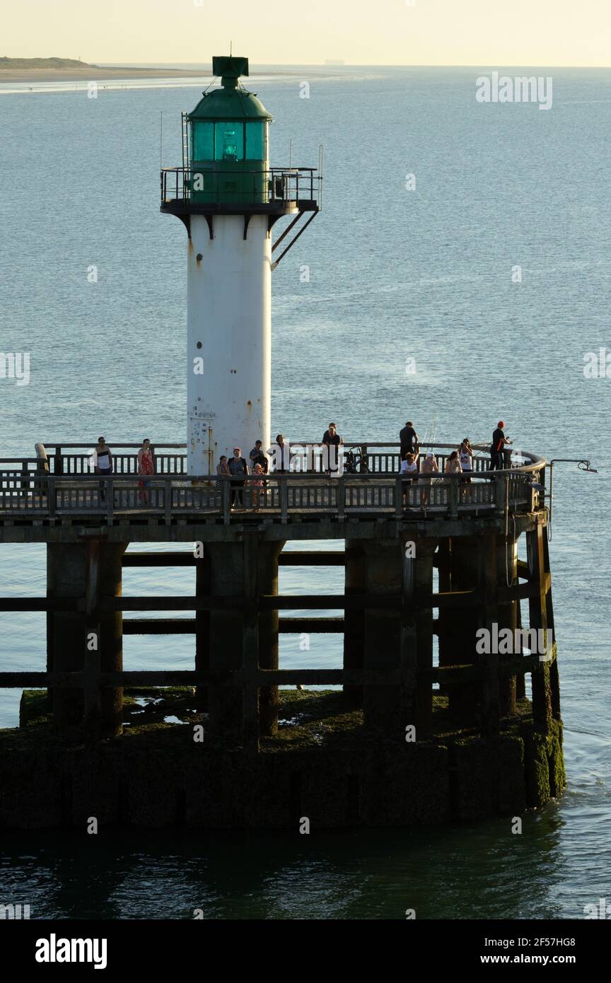 Leaving Calais ferry and terminal port Stock Photo - Alamy