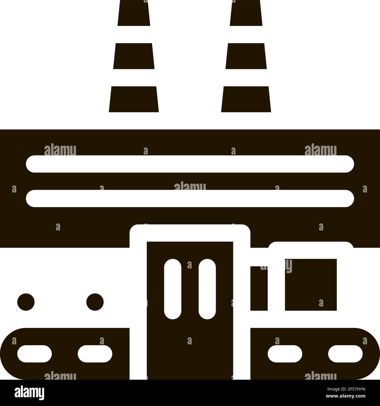 thermal power plant icon Vector Glyph Illustration Stock Vector Image ...