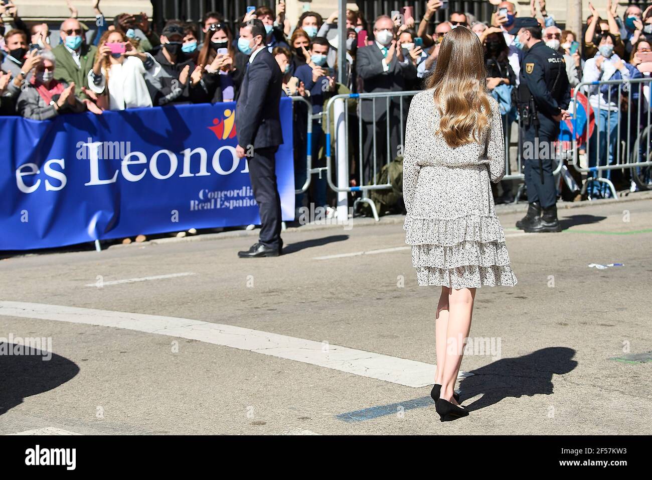 24-03-2021 Spain Princess Leonor, during het 1st solo public event ...