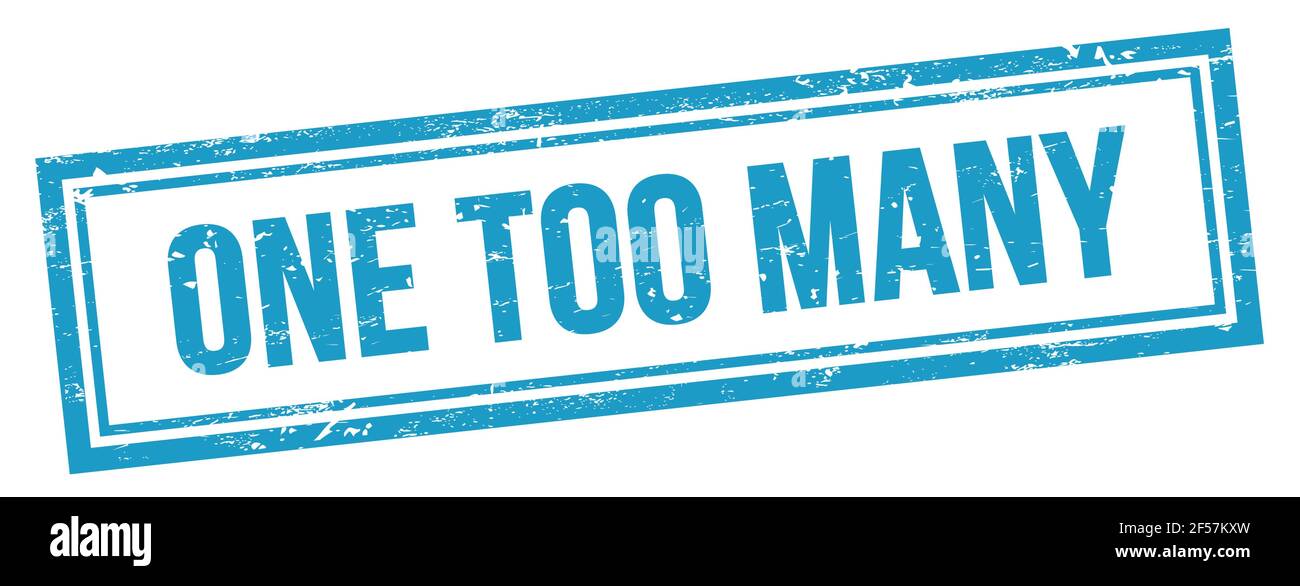 One too many stamp Cut Out Stock Images & Pictures - Alamy