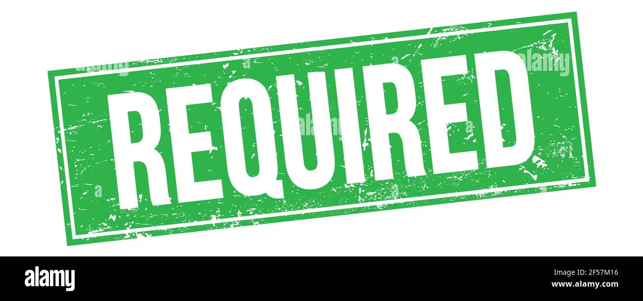 Required stamp sign seal hi-res stock photography and images - Alamy