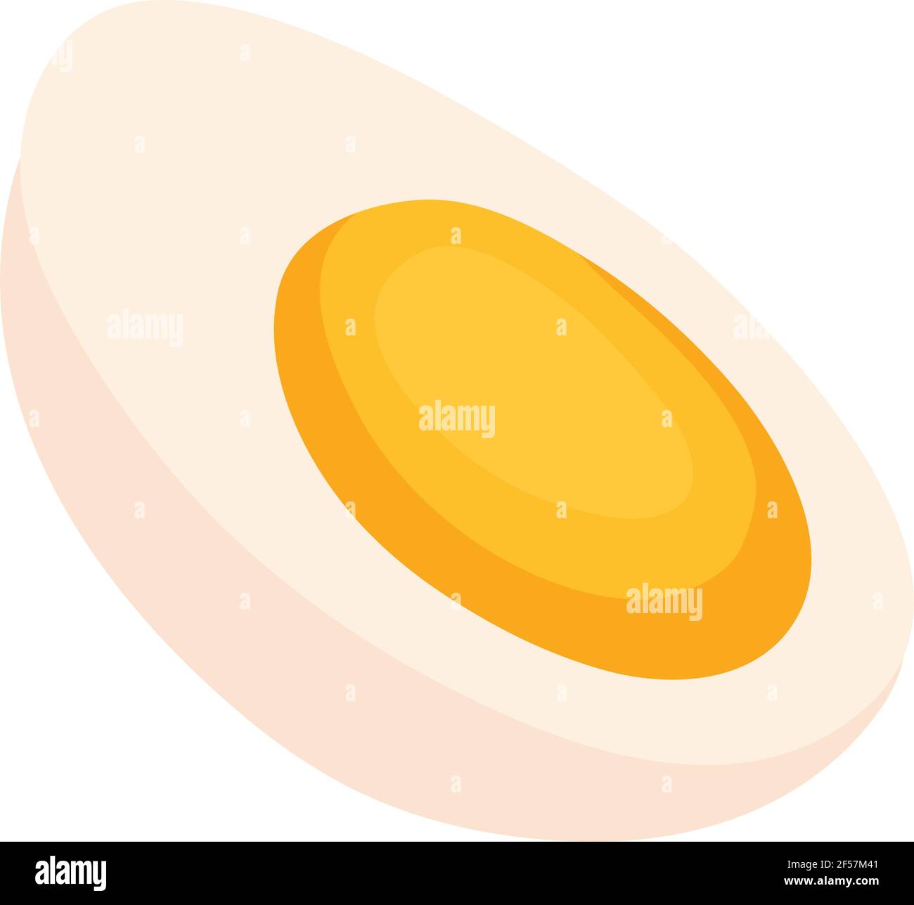 boiled half egg on background Stock Vector Image & Art - Alamy