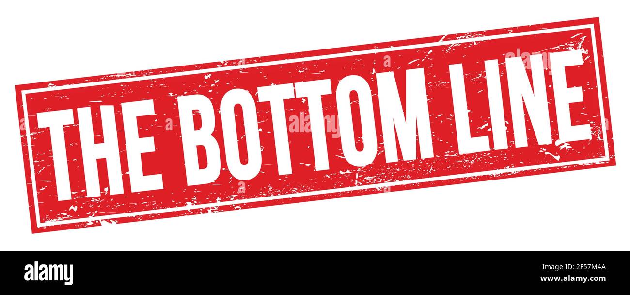 The bottom line stamp hi-res stock photography and images - Alamy