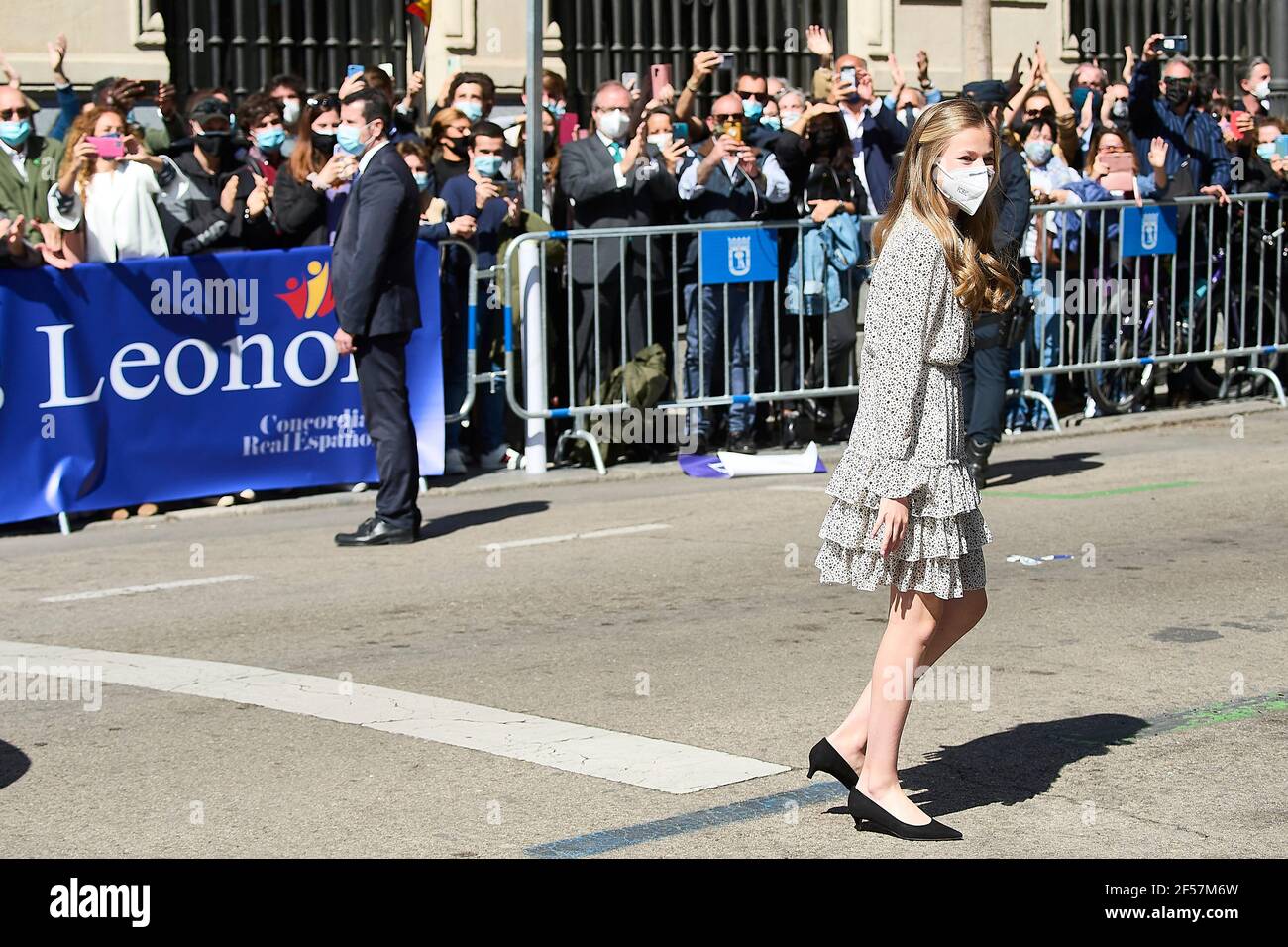 24-03-2021 Spain Princess Leonor, during het 1st solo public event ...