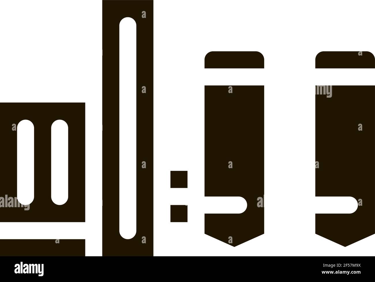 thermal towers with heat towers icon Vector Glyph Illustration Stock ...