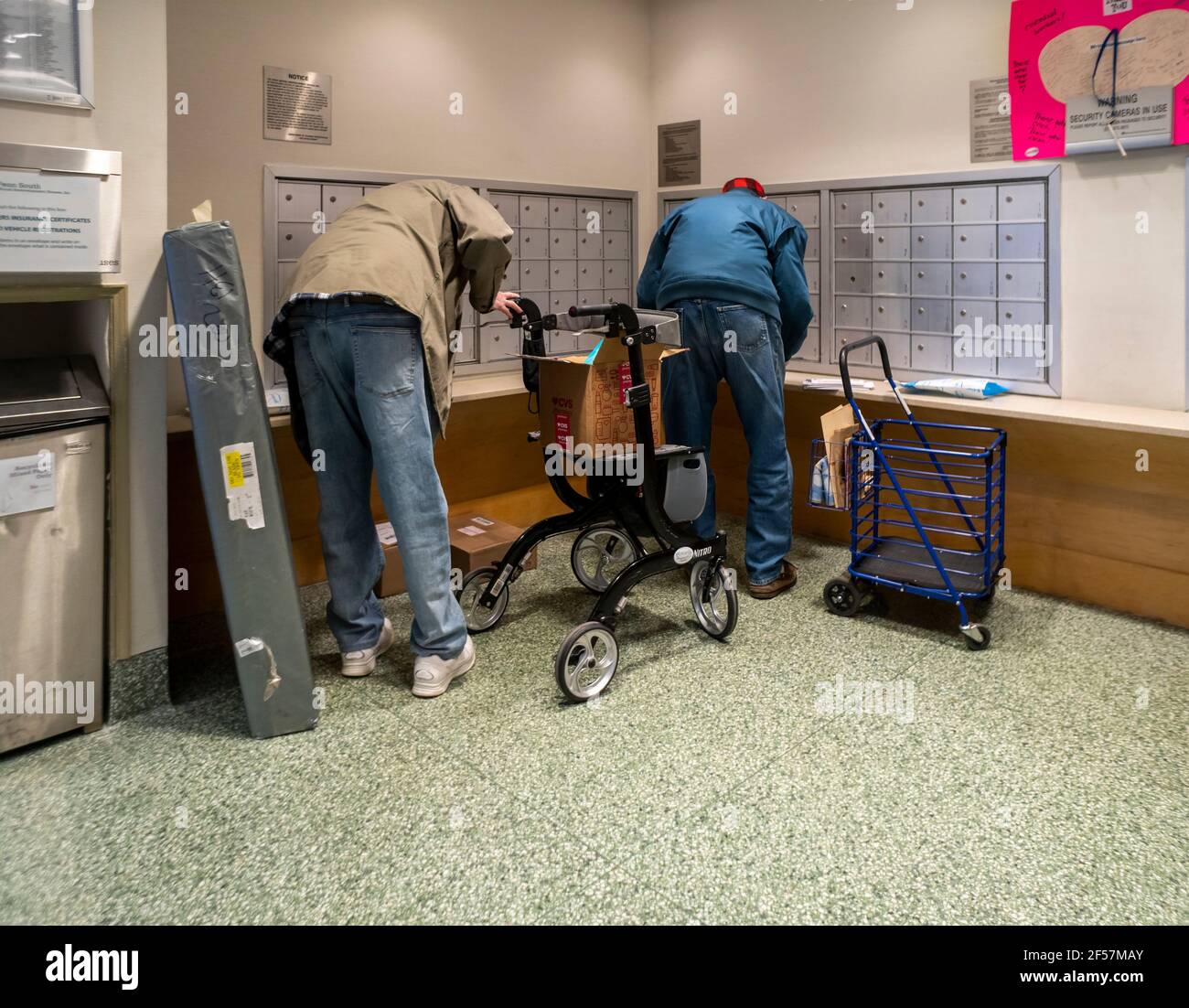Mail post boxes in apartment hi-res stock photography and images - Alamy