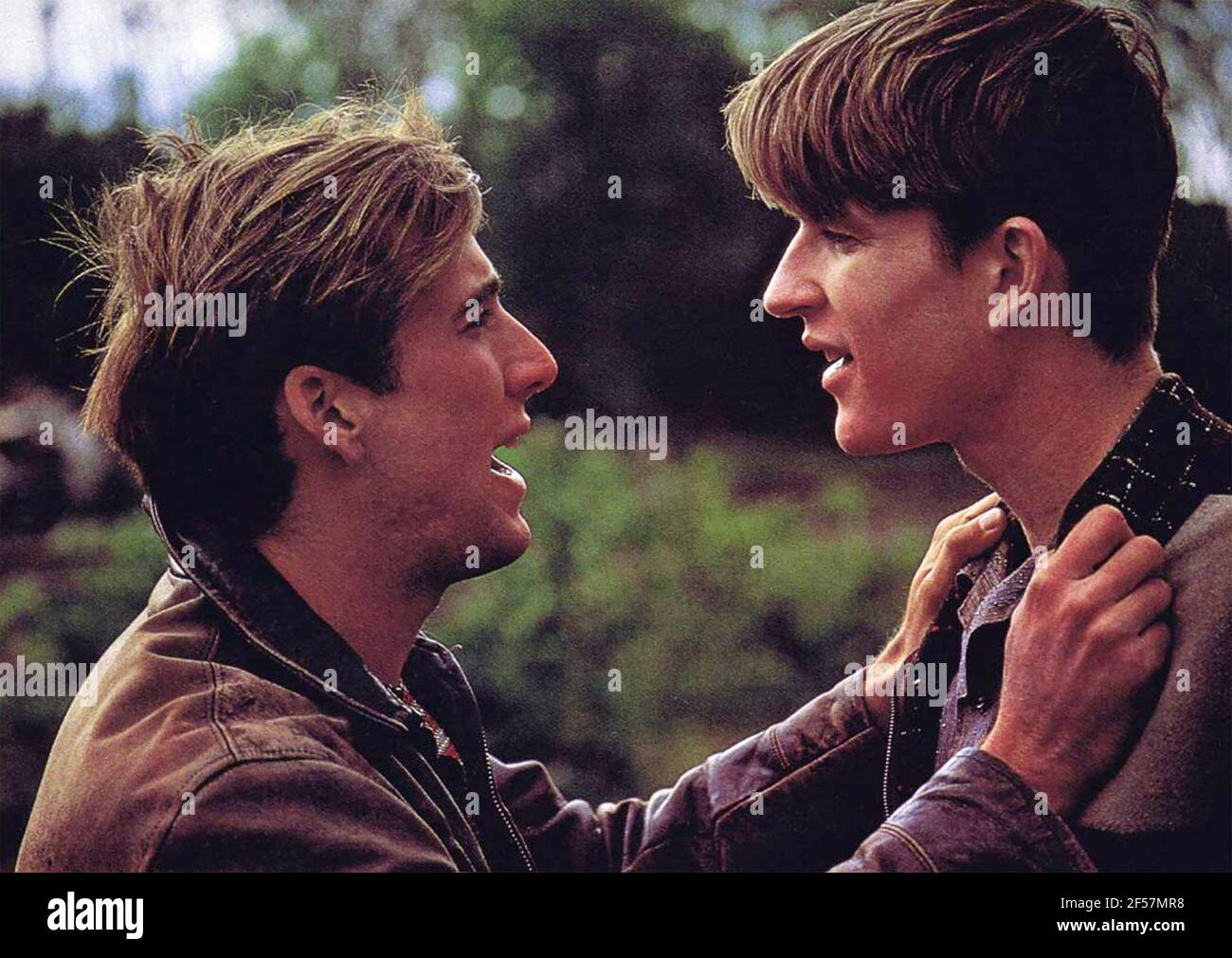 BIRDY 1984 TriStar Pictures film with Nicholas Cage at left and Matthew ...