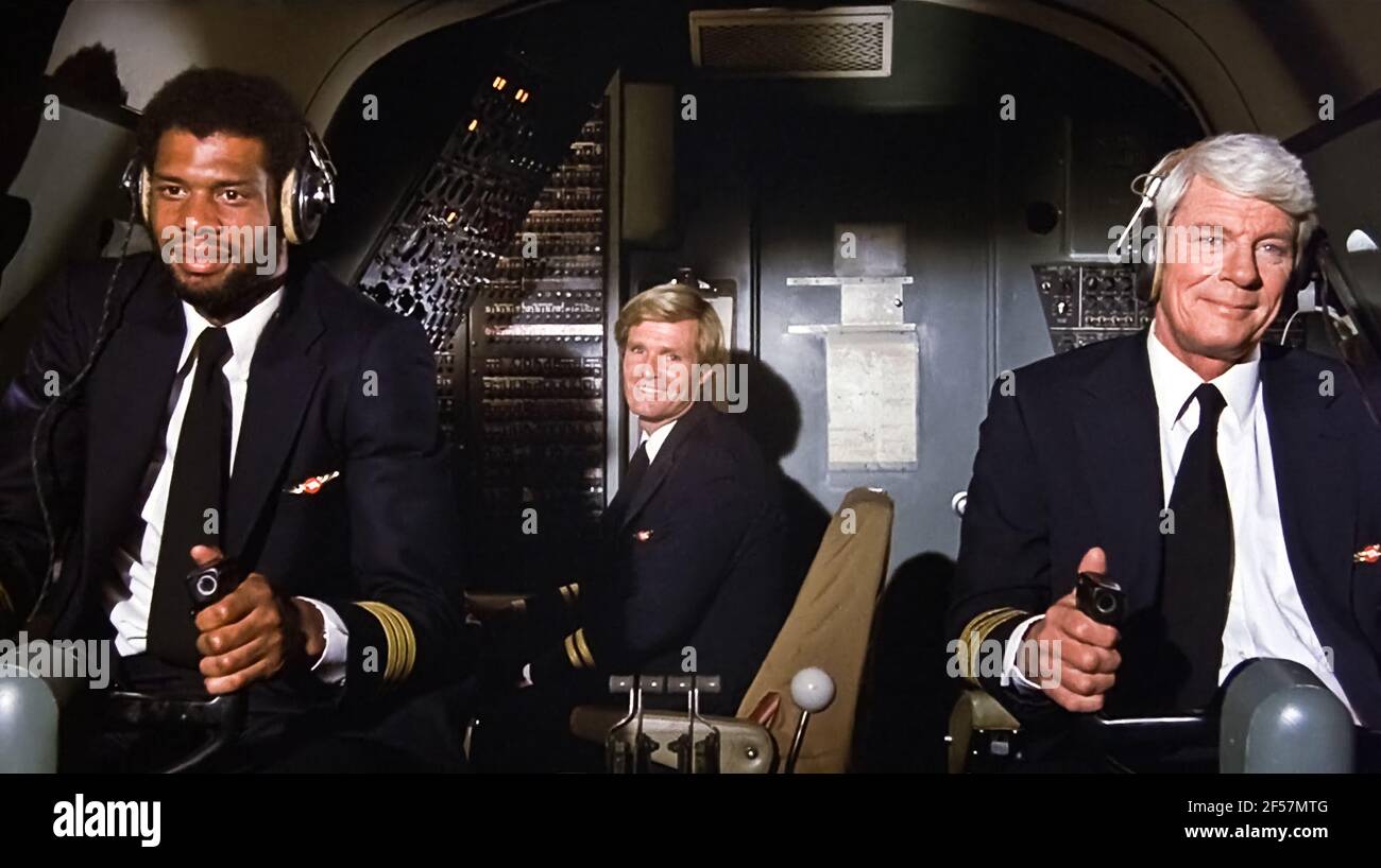 USA. Kareem Abdul-Jabbar and Peter Graves in a scene from the (C ...