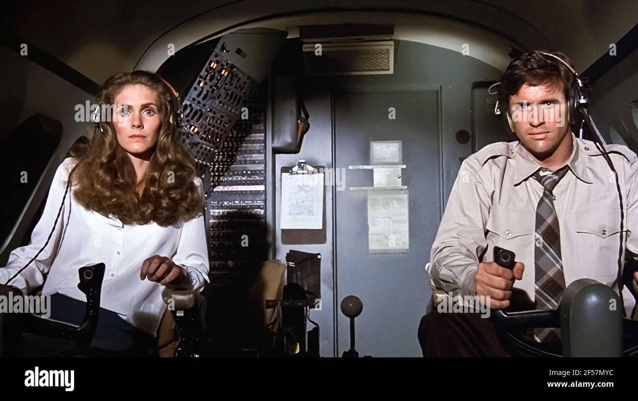 USA. Robert Hays and Julie Hagerty in a scene from the (C)Paramount Pictures film: Airplane ...