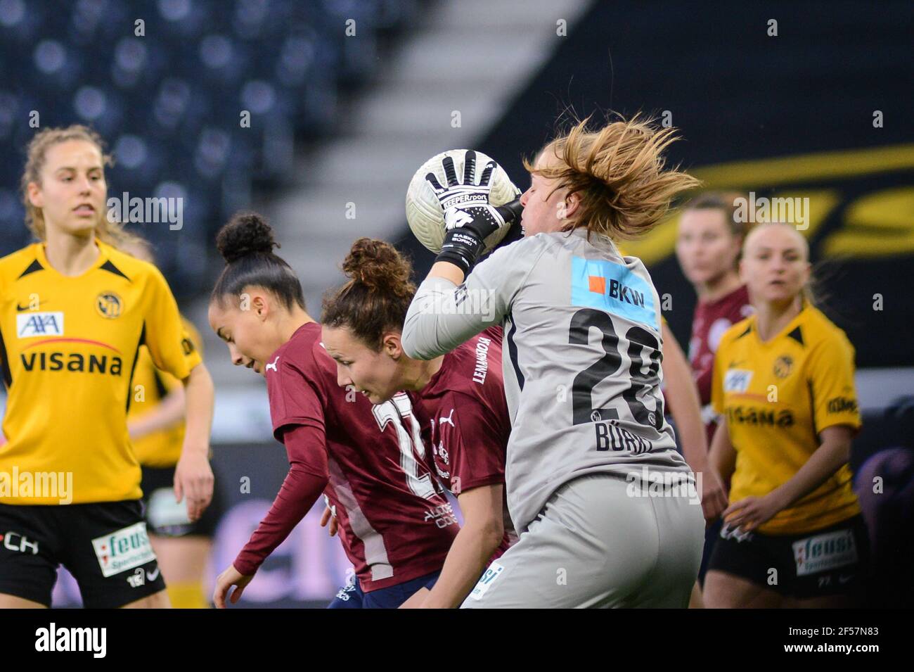 March 24th, 2021, Bern, Wankdorf Stadium, AXA Women's Super League: BSC ...