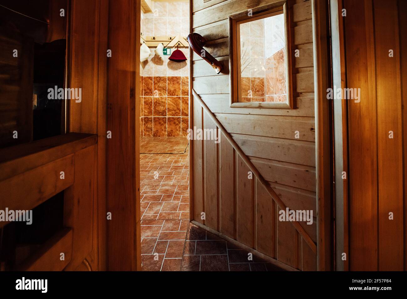 Retro sauna hi-res stock photography and images - Alamy