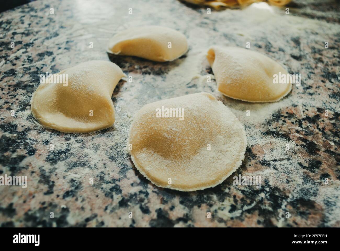 Fresh homemade Italian pasta ravioli with ricotta Stock Photo - Alamy