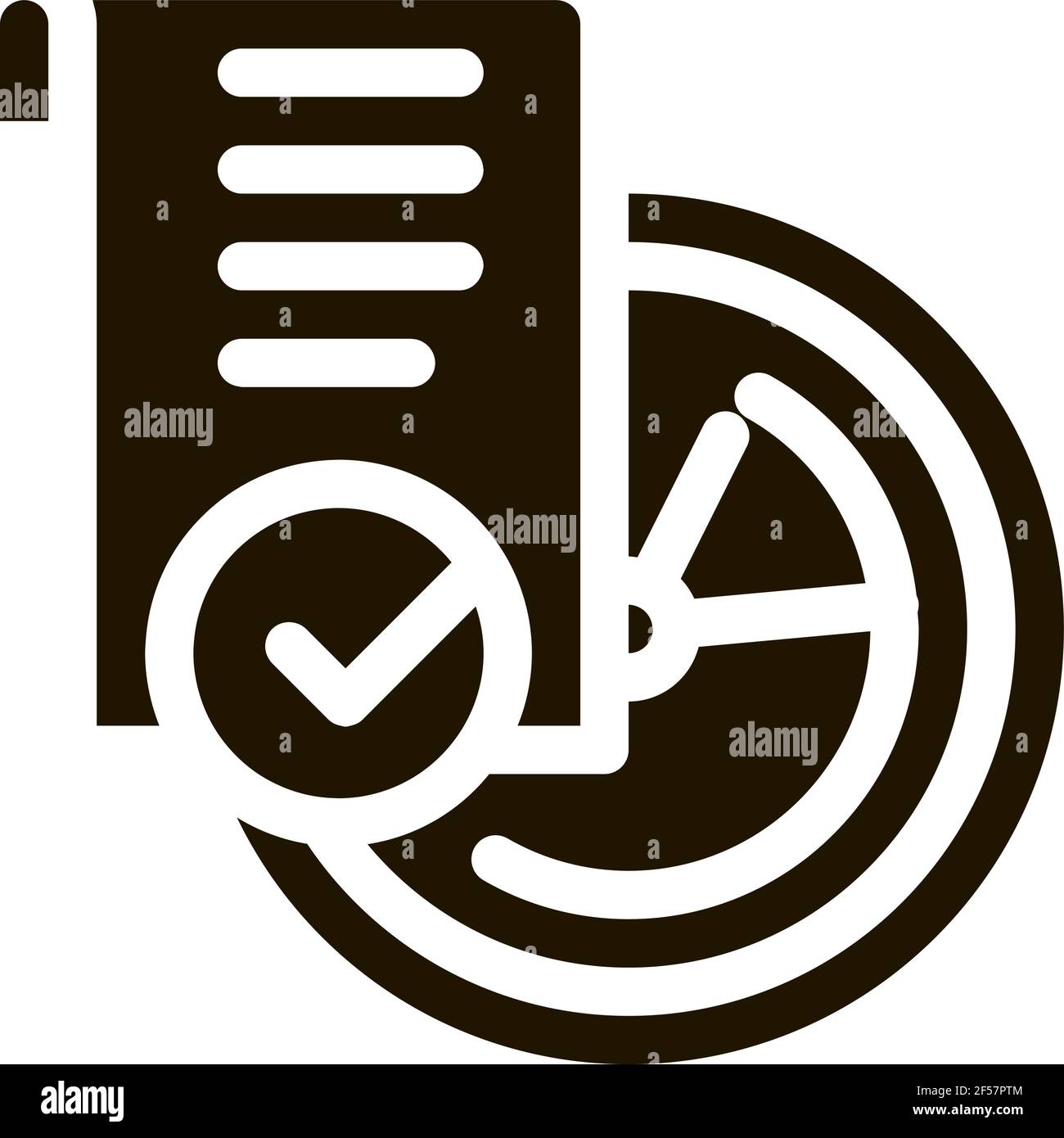 temporary document icon Vector Glyph Illustration Stock Vector Image ...