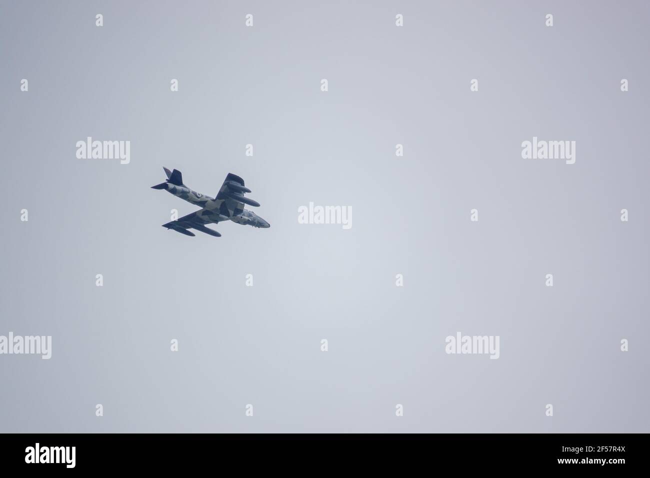 ZZ191 (ex G-HHAD, G-BWFS, J-4058) F.58 hawker hunter jet fighter in low ...