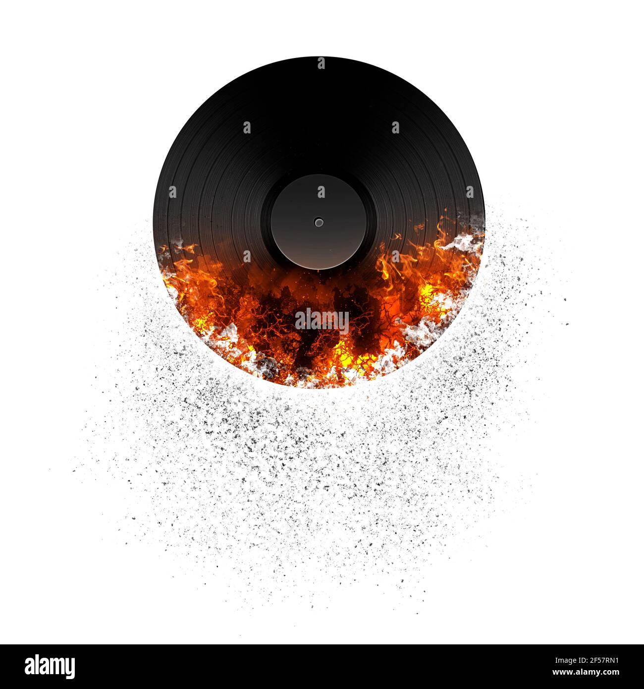 Illustrated record on white. 3D rendering Stock Photo - Alamy