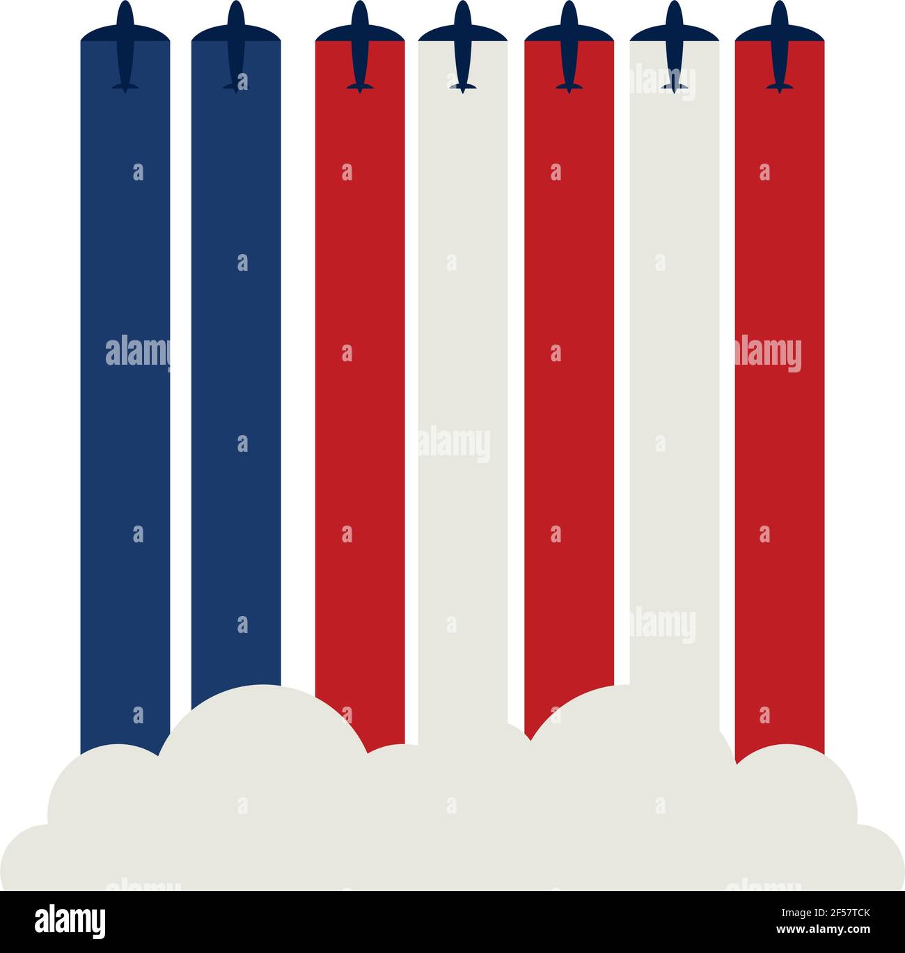 Patriotic air show Stock Vector Images - Alamy