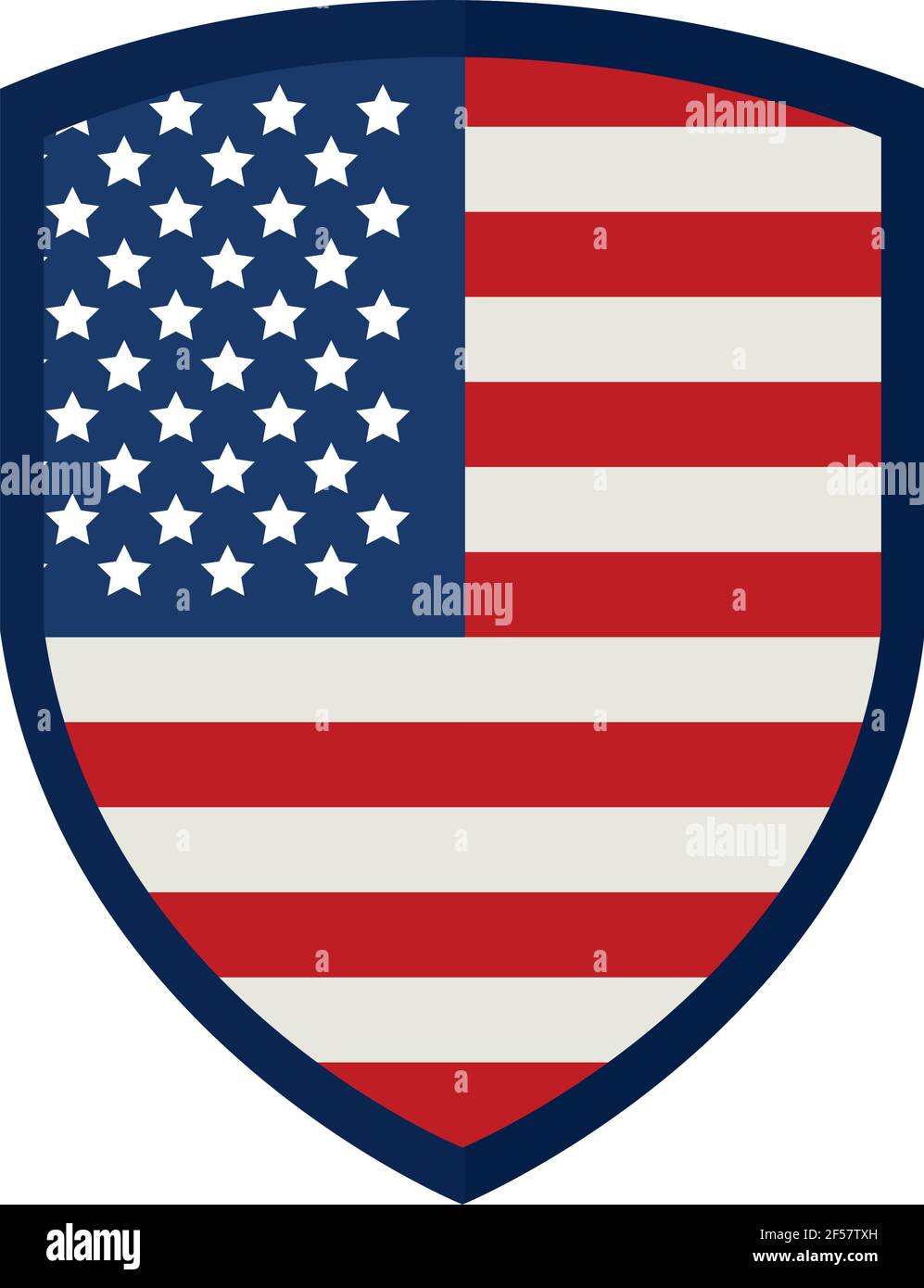 shield with usa flag design Stock Vector Image & Art - Alamy