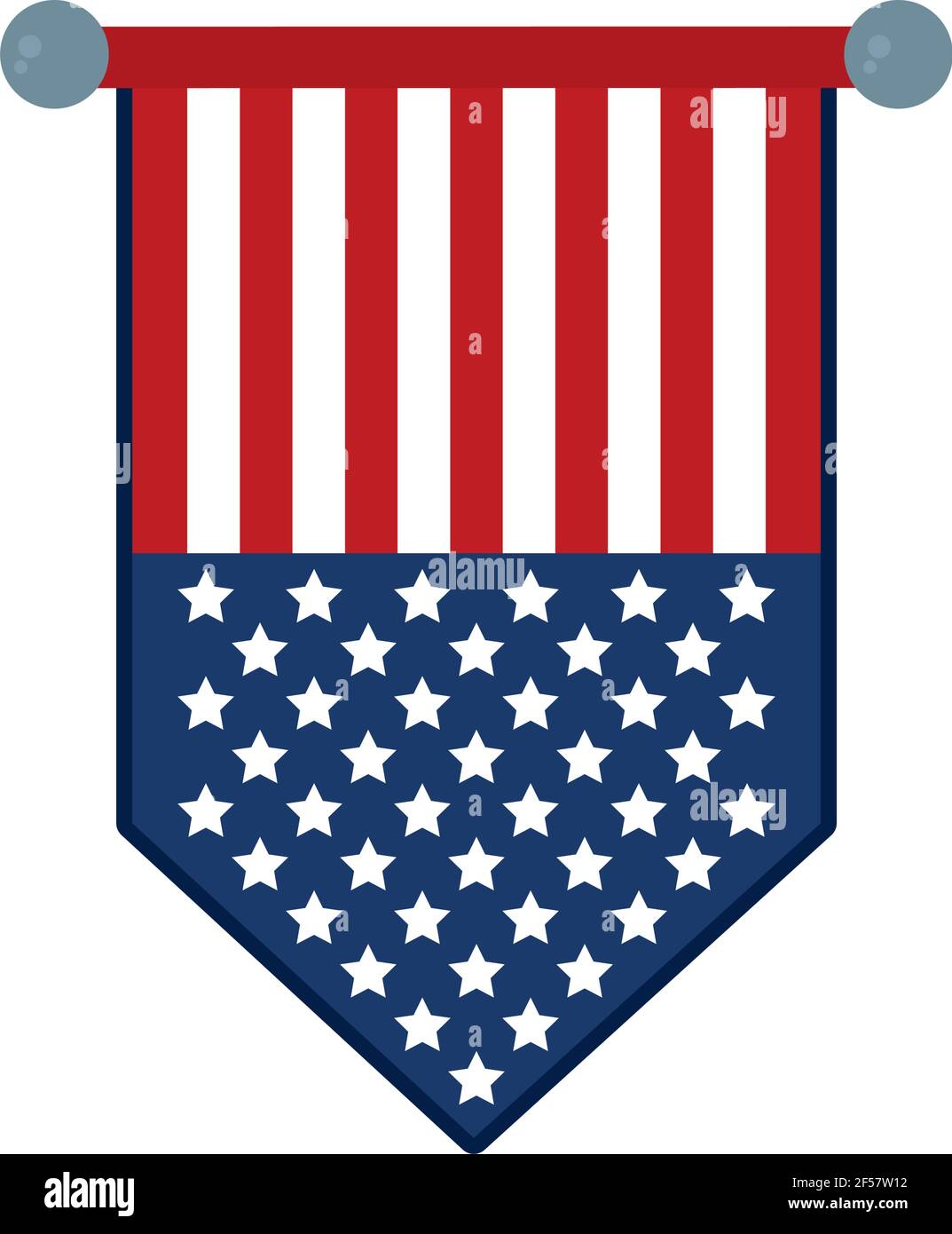 banner flag with usa design Stock Vector Image & Art - Alamy