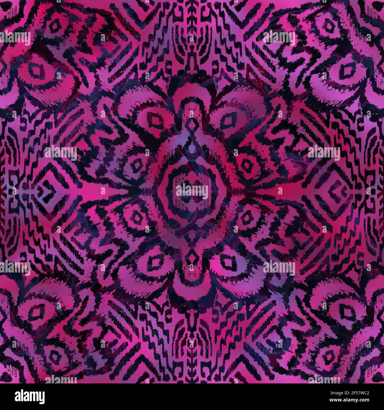 Seamless gradient tribal ethnic rug motif pattern Stock Photo - Alamy