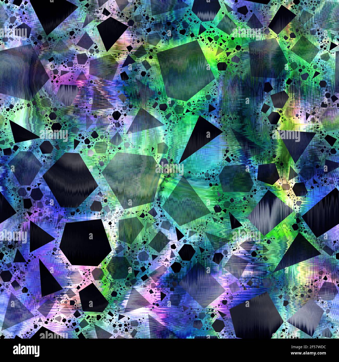 Seamless abstract color blobs with terrazzo overlay Stock Photo - Alamy