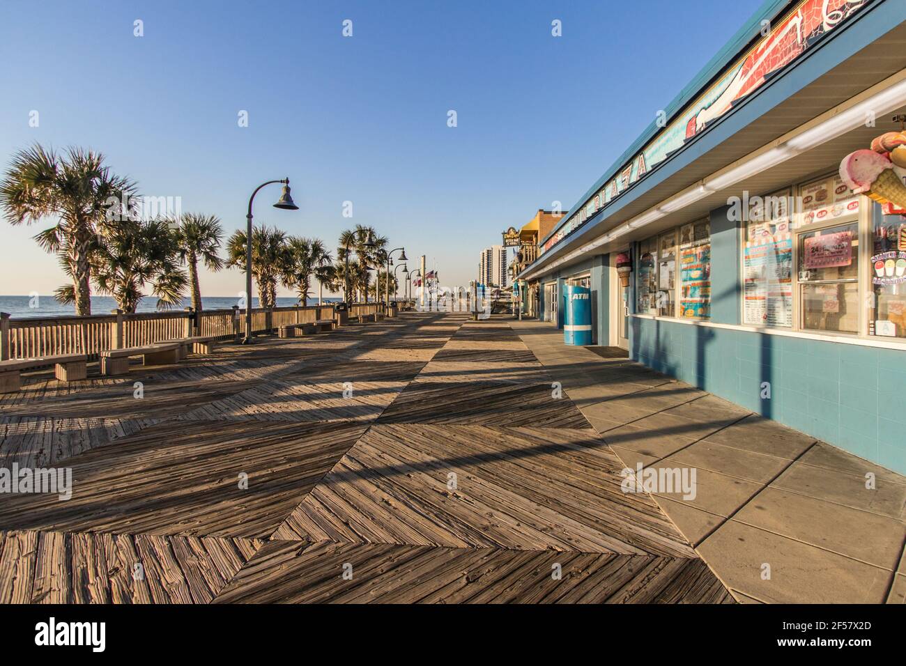 Myrtle Beach, South Carolina, USA - View of the famous Myrtle Beach ...
