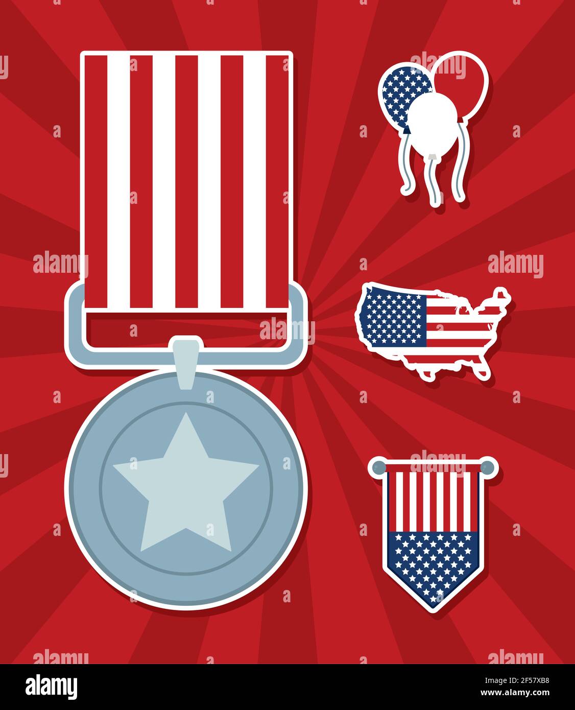 American military symbols Stock Vector Images - Alamy