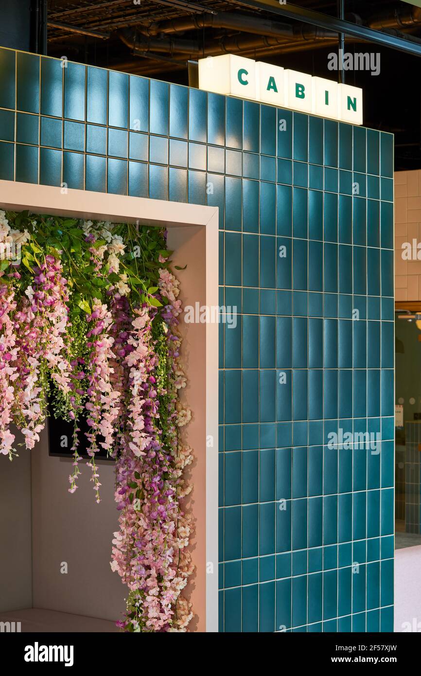 Detail of seating area within lobby. Calico Student Accommodation ...