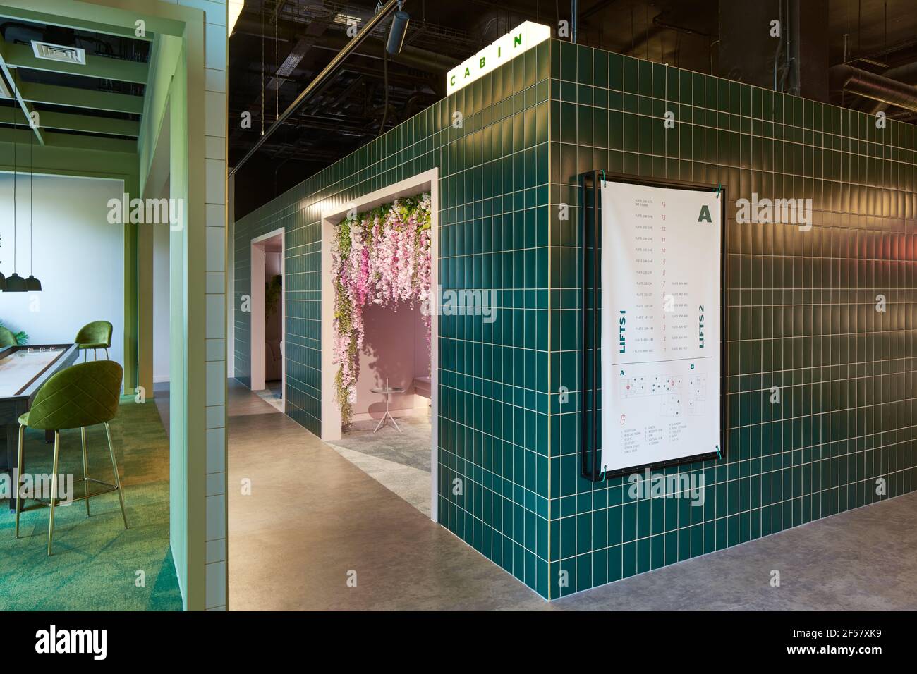 Lobby interior. Calico Student Accommodation, Liverpool, United Kingdom ...