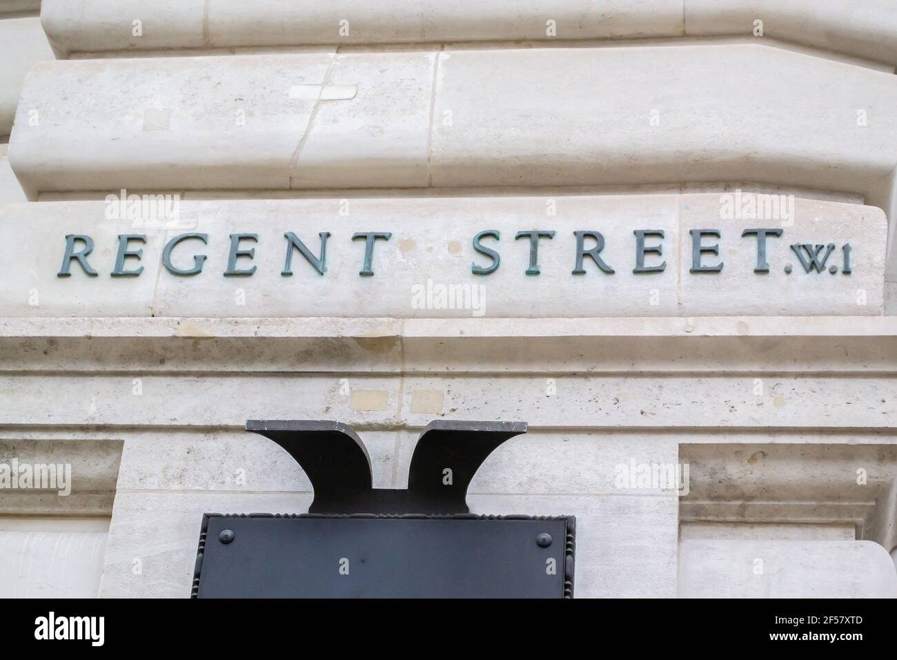 REGENT STREET W.1 sign in London, England Stock Photo - Alamy