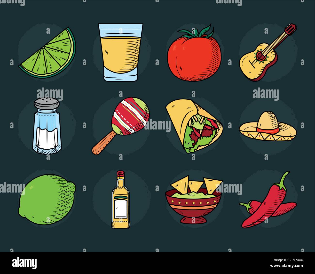 Fiesta bowl celebration Stock Vector Images - Alamy