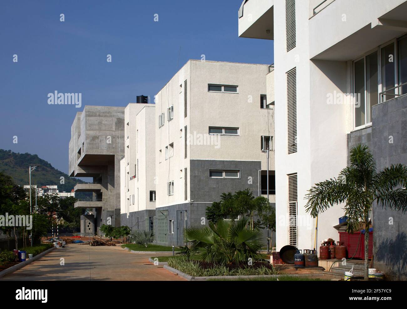 Student accommodation blocks. Vijayawada School of Planning And ...