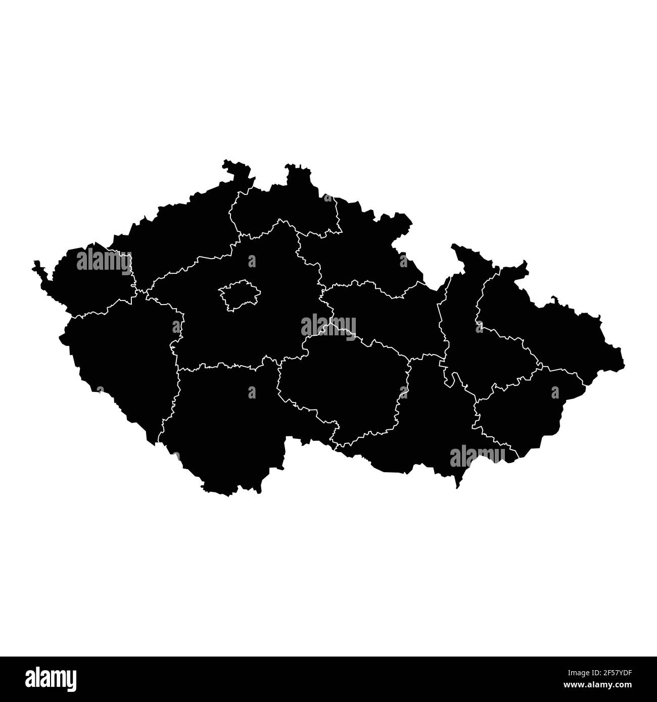 Country czech republic map hi-res stock photography and images - Alamy