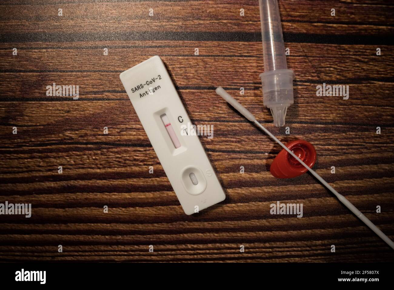 Corona Rapid Test - Covid-19 Antigen Test Stock Photo - Alamy