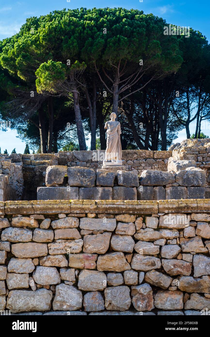 Greek / Roman archeological site of Ampuries, Girona, Catalonia, Spain ...