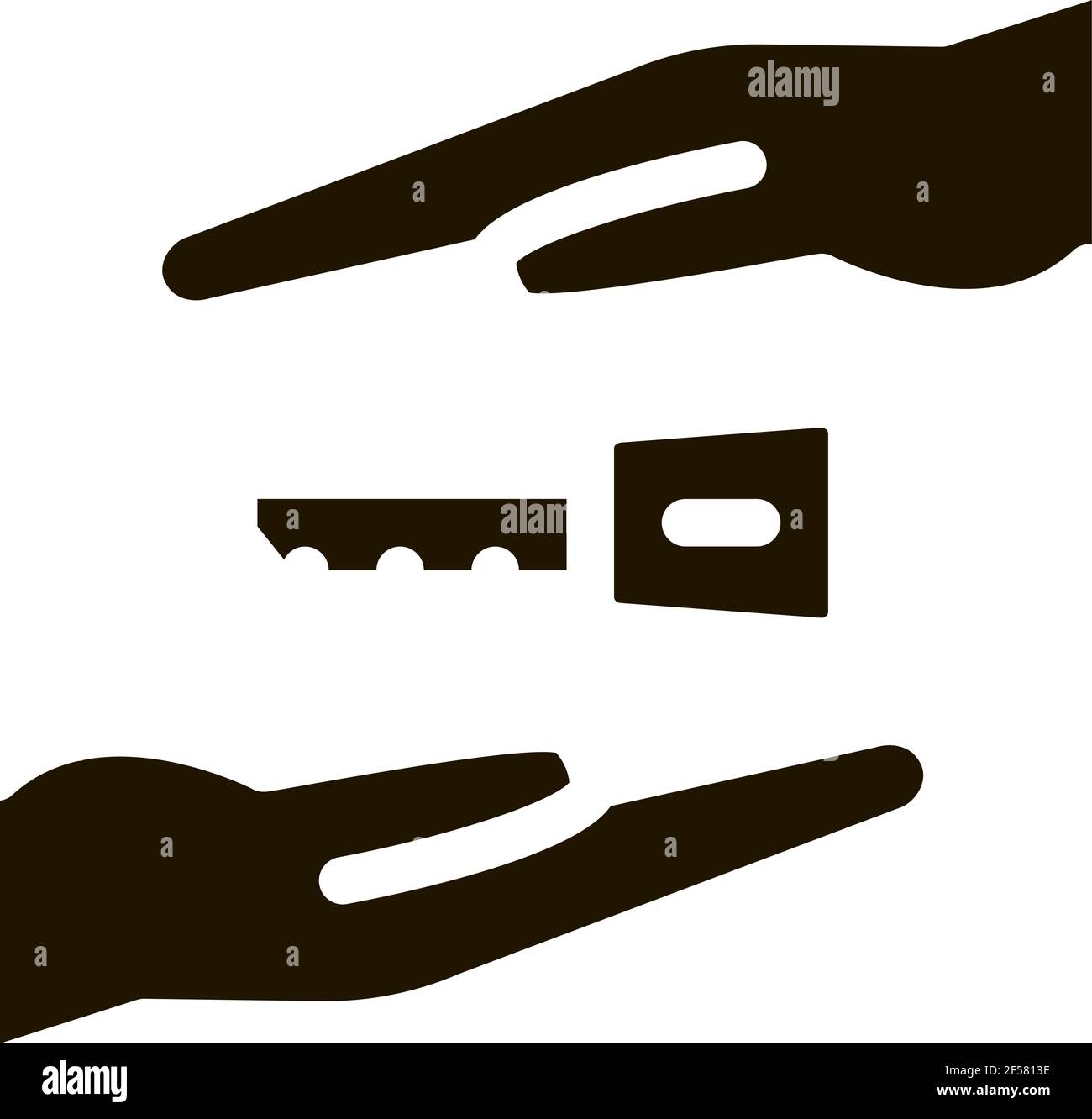 hand over car keys icon Vector Glyph Illustration Stock Vector Image ...