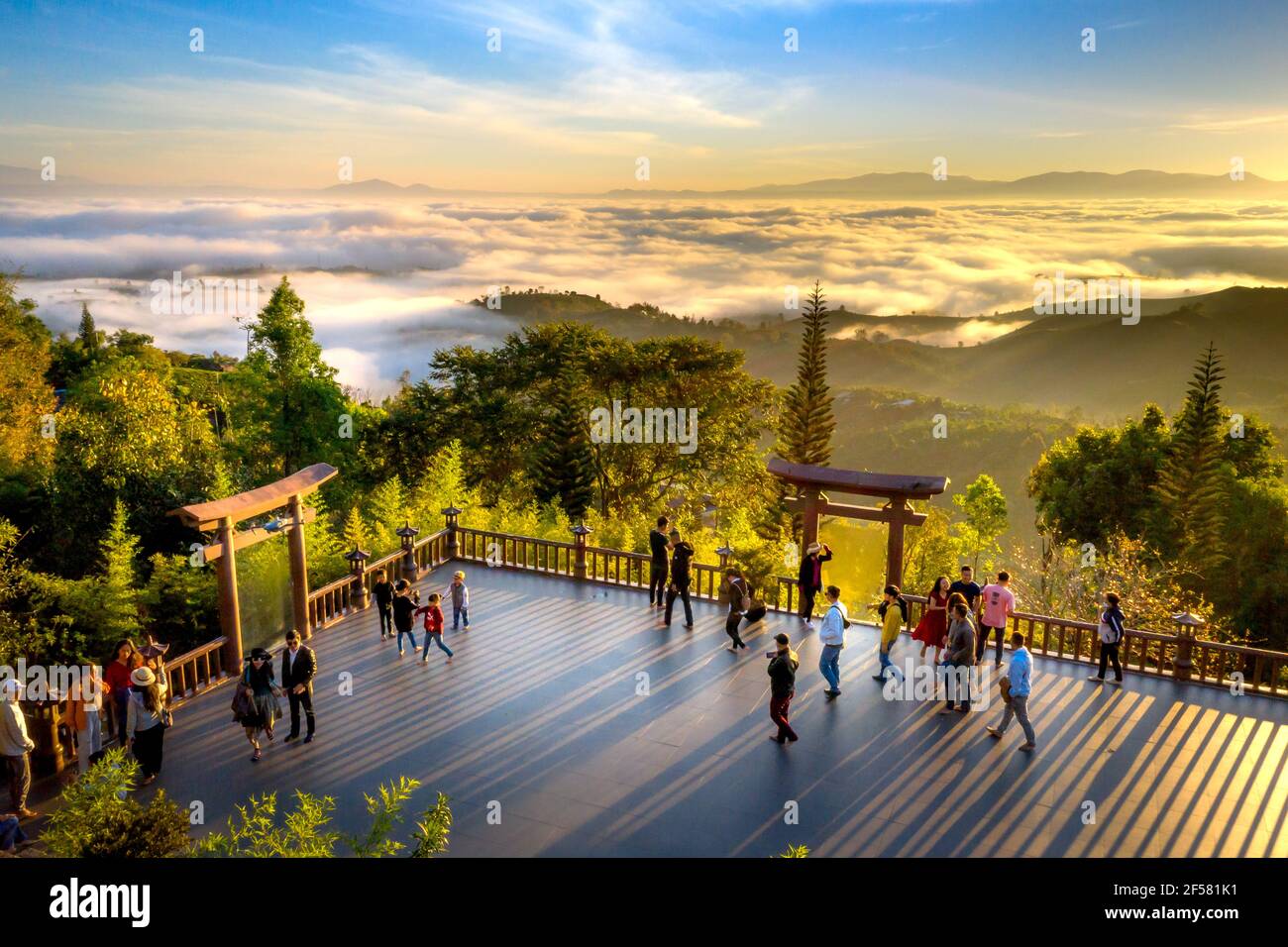 "Linh Quy Phap An" Pagoda, Bao Loc Town, Vietnam - March 12, 2021: Many ...