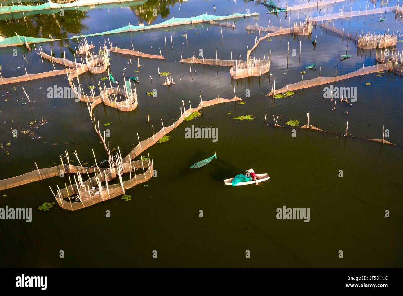 Bao Loc town, Lam Dong province, Vietnam - March 12, 2021: A man is ...
