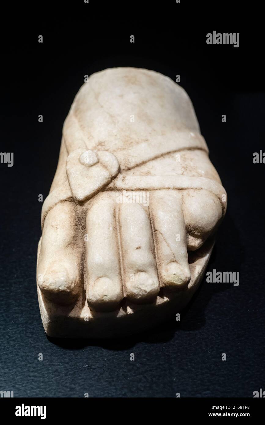 Greek / Roman archeological site of Ampuries,Roman sculpture, Girona ...