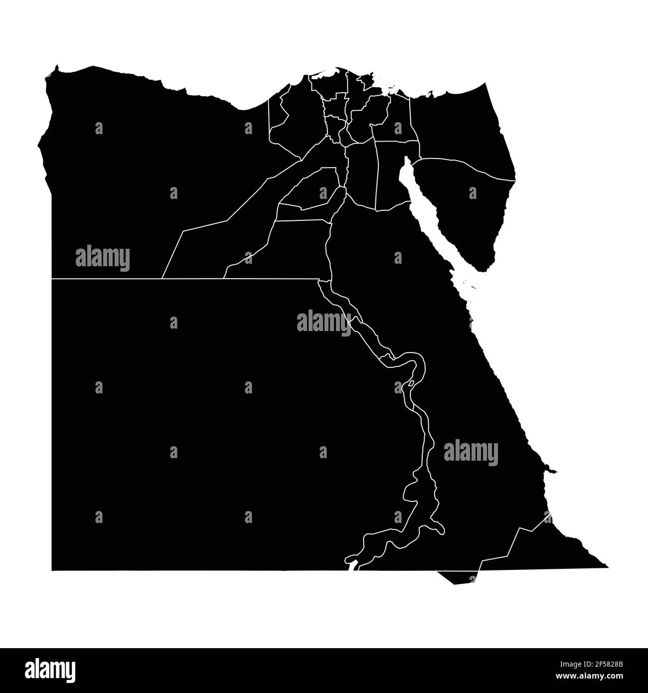 Egypt outline map hi-res stock photography and images - Alamy