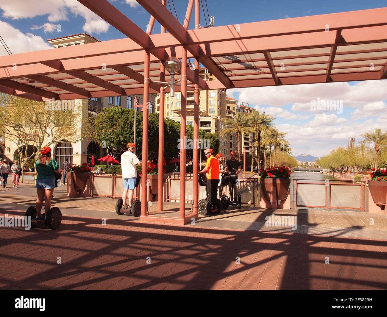 Assorted images of the downtown Scottsdale, Arizona district known as ...