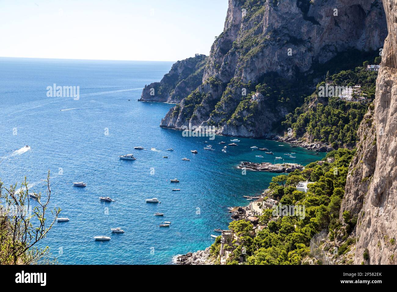 Capri island in a beautiful summer day in Italy Stock Photo - Alamy