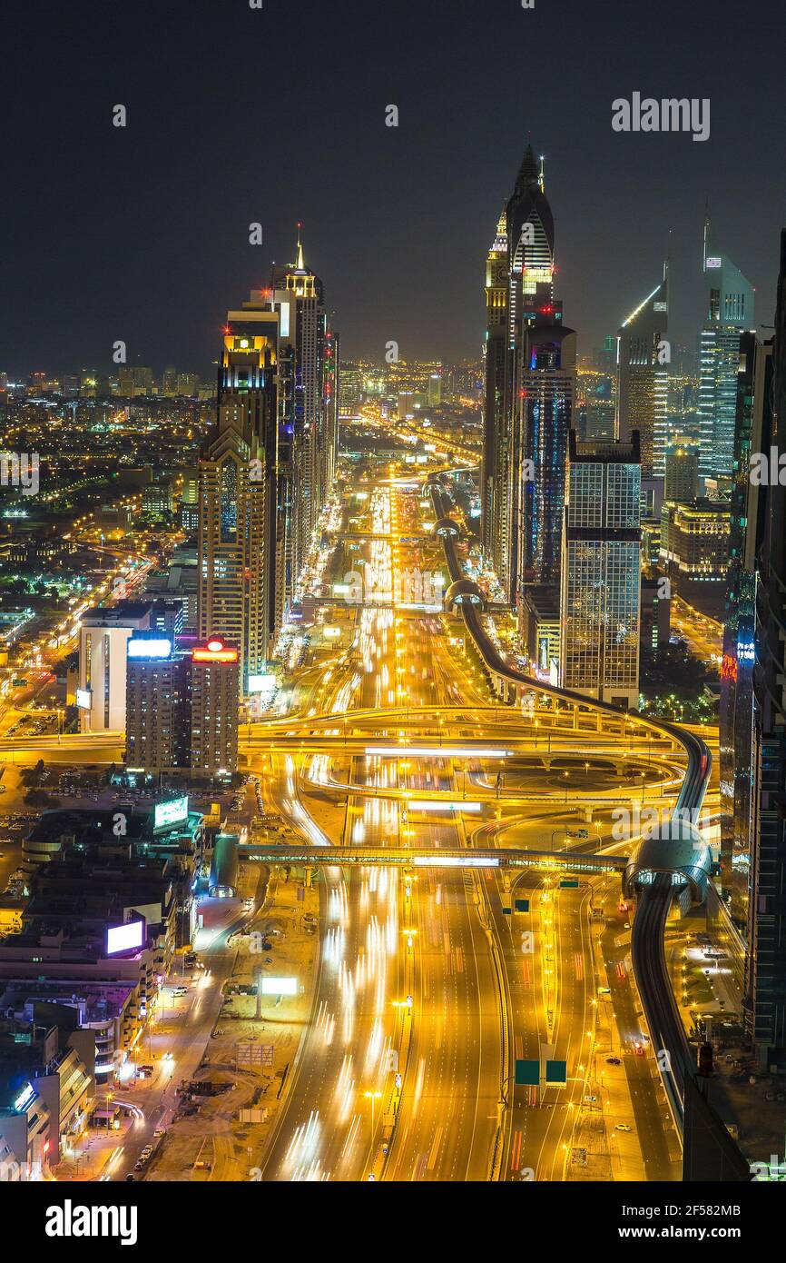 Aerial view scenic dubai marina hi-res stock photography and images - Alamy