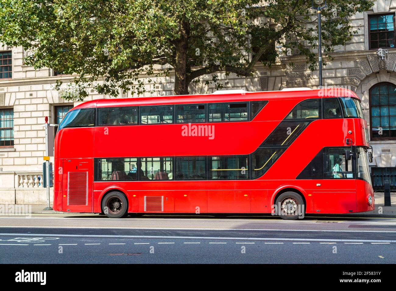 Modern red double decker bus, London, England, United Kingdom Stock ...