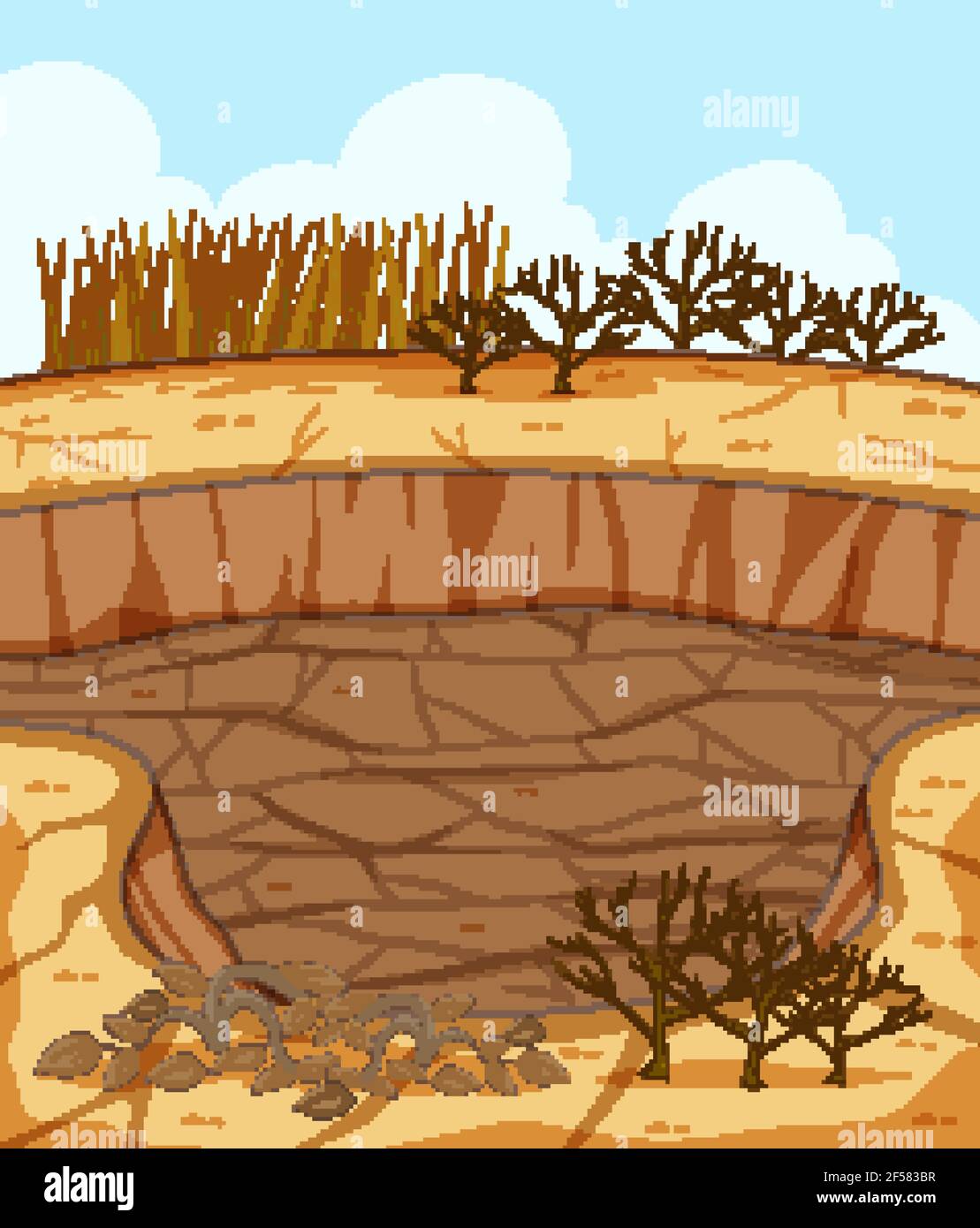 Dead desert plants Stock Vector Images - Alamy