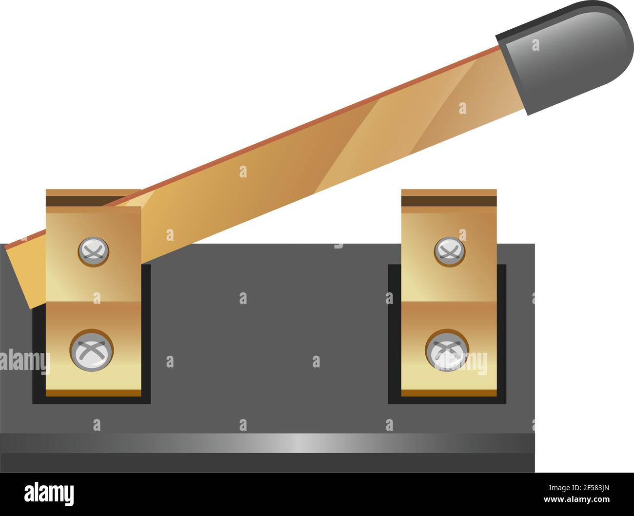 Switch electronic circuit object isolated on white background ...