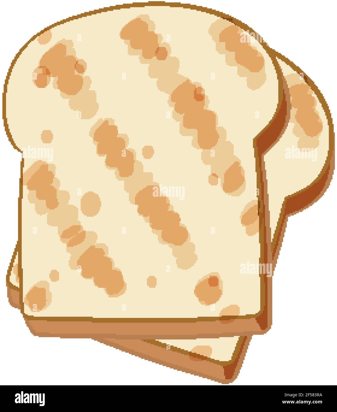 Simple toast on white background illustration Stock Vector Image & Art ...